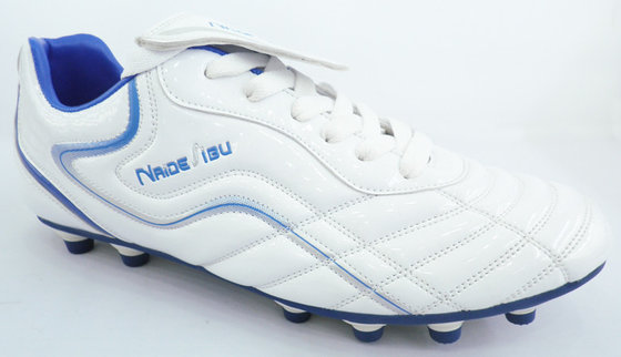 Customized Logo Professional Soccer Shoes Maker With PU Upper/TPU Sole Suitable For Indoor Outdoor Grass Playing Ground