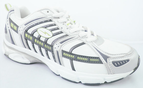 White PU Mesh Sketcher Sports Shoes Action for Kids / Ladies / Mens