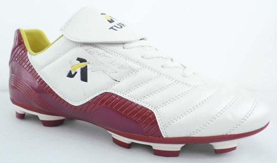 White and Blue Mesh / PU / Rubber / EVA Lightweight Outdoor Soccer Cleats