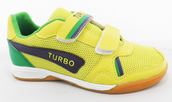 Colorful Indoor Childrens Soccer Shoes Rubber Outsole PU Mesh Upper