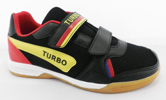 Colorful Indoor Childrens Soccer Shoes Rubber Outsole PU Mesh Upper