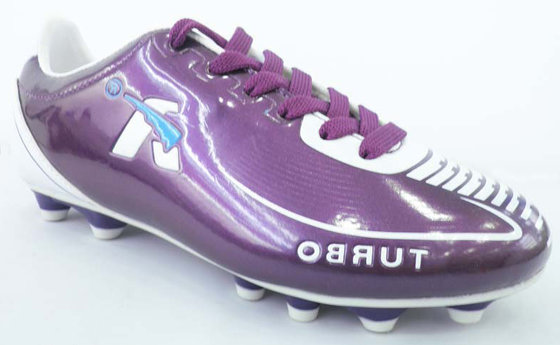 Light Blue /purple/yellow Childrens Soccer Shoes Professional for Firm-Ground for men