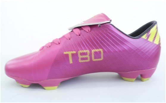Pink Mens women kids Football Boots pu upper TPU outsole outdoor soccer shoes