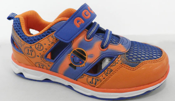 Children PU Sport Shoes , Famous Brand Collection For School Student  Custom