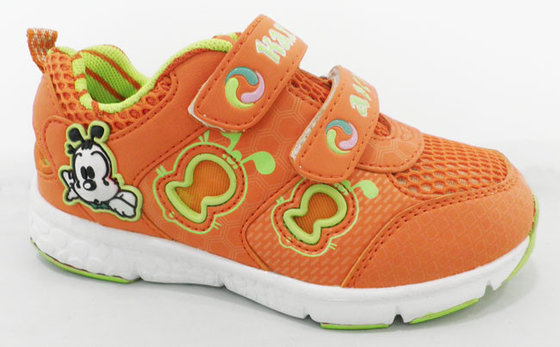 Children Sport Running Shoes , Colorful PU Mesh Upper Running Sports Shoes