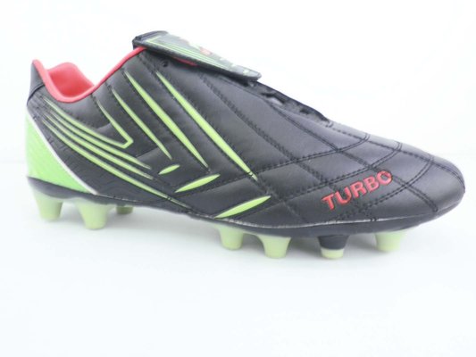 Blue Waterproof Outdoor Soccer Cleats With Pu Lining Material
