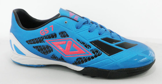 Lacing Customized Indoor Soccer Shoes , Rubber Flat Sole Indoor Soccer Cleats