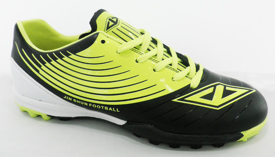 PVC Upper Men Customized Indoor Soccer Shoes Fashionable Bright Color