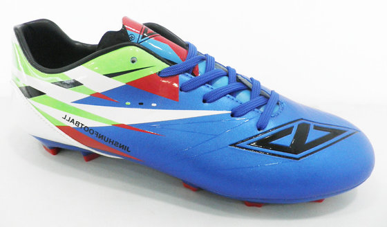 Waterproof  Messi Soccer Shoes PVC Uppe Rubber Stud Outsole For Kids