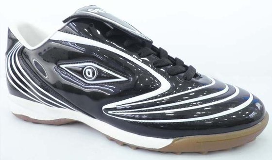 Lightweight black Mens Soccer Turf Shoes / customized soccer cleats
