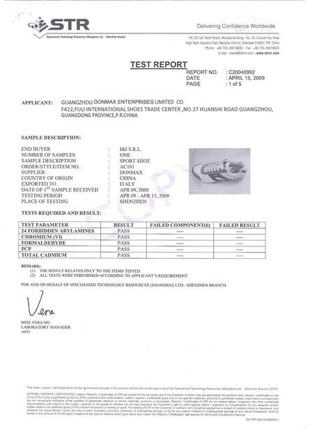 China Guangzhou Donmax Enterprises Ltd certification