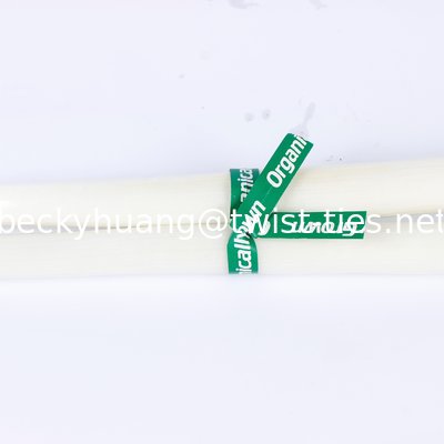 paper/paper vegetable twist tie/ printed logo twist tie