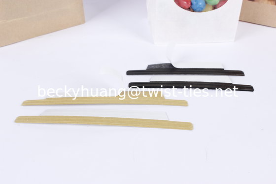 Kraft paper tin tie/ adhesive tin tie