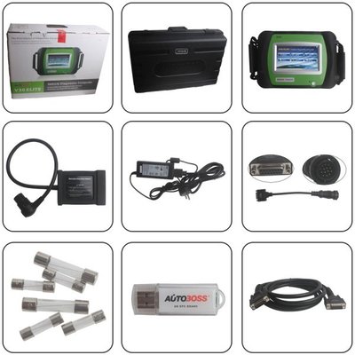 Original AUTOBOSS V30 Elite Diagnose Scanner Connection RS485 With Online Update [EU Ship No TAX] AUTODIGITOOLS.COM -(AD