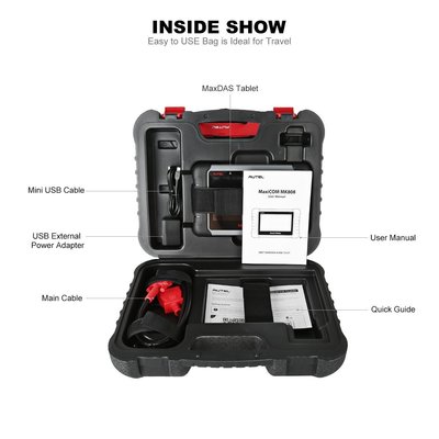 Autel MaxiCOM MK808 OBD2 Diagnostic Scan Tool with All System & Service Functions including Oil Reset, EPB, BMS, SAS, DP