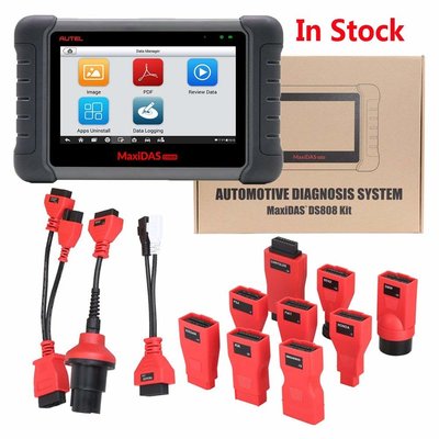Autel MaxiDAS DS808K with Full Connect Kit (Upgraded Version of DS808, DS708) Automotive OE-Level Diagnostic Tool OBD2 S