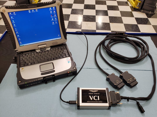 OEM ASTON MARTIN AMDS I & II VCI DIAGNOSTIC TESTER TOOLS
