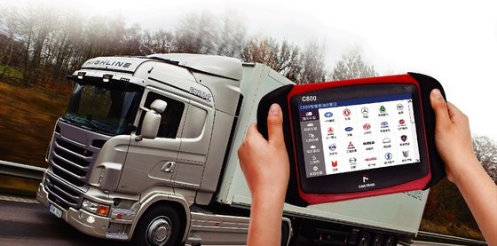 C800 Intelligent Diesel Diagnostic System Truck Heavy Duty Scanner comes with complete accessories including truck modul