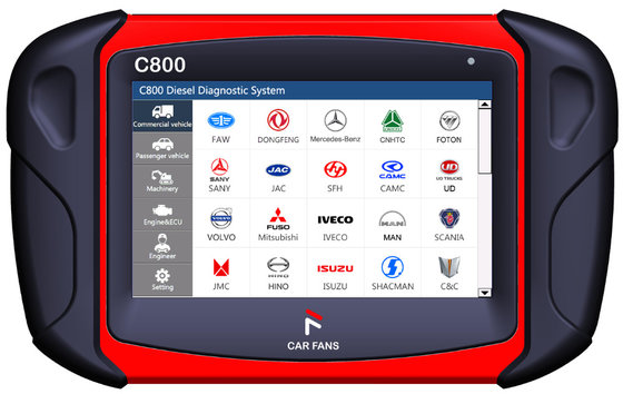 C800 Intelligent Diesel Diagnostic System Truck Heavy Duty Scanner comes with complete accessories including truck modul