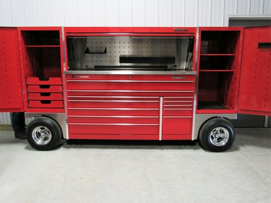 Snap On Candy Apple Red KRLP1032 Triple Bank Pit Box Tool Box TUV Tool Wagon Email:Bolyepotter.devostores@zoho.com,