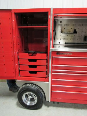 Snap On Candy Apple Red KRLP1032 Triple Bank Pit Box Tool Box TUV Tool Wagon Email:Bolyepotter.devostores@zoho.com,