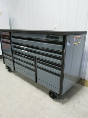 Snap On Storm Grey & Black Trim 84" Epiq Tool Box Toolbox & Armor Edge Top Email:Bolyepotter.devostores@zoho.com