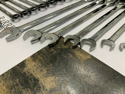 Snap-on Tools USA NEW 20 Piece SAE & Metric Ratcheting Combo Wrench Lot Set Whatsapp: +4915175761583