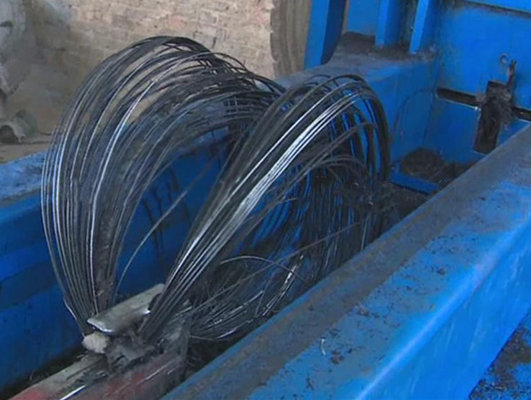 Horizontal Steel Wire Drawer Die Drawing Process Double Hook 15 Kw