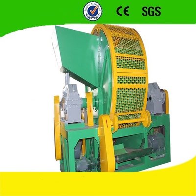 Double Shaft Scrap Tyre Recycling Plant For Car Tyre , Low Noise