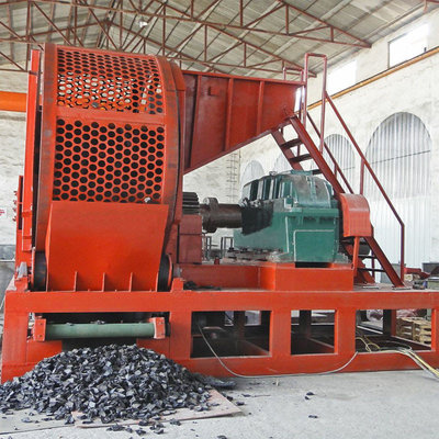 PLC Control System Rubber Shredding Machine 14 RPM Screen Speed