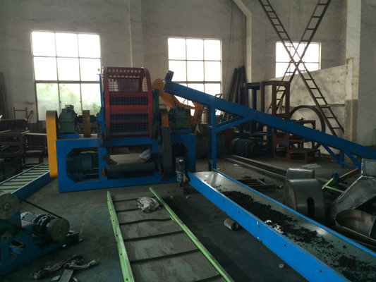 Automatic Tyre Rubber Recycling Shredder Machine Tire Circle Cutting