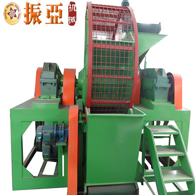 Tire Shredder Waste Recycling Plant Plastic Double Shaft Customized 