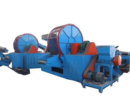 Scrap Tire Shredder Machine , Tire Shredding Machine 16R/Min Cutter Rotate