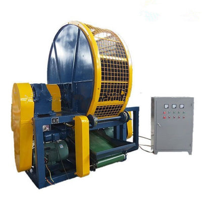 Two Roll Mill Shredder Tyre Recycling Equipment High Output Portable