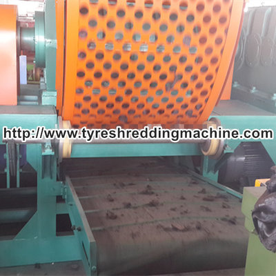Vehicle Tyre Rubber Granulator Machines Recycled PLC Control System