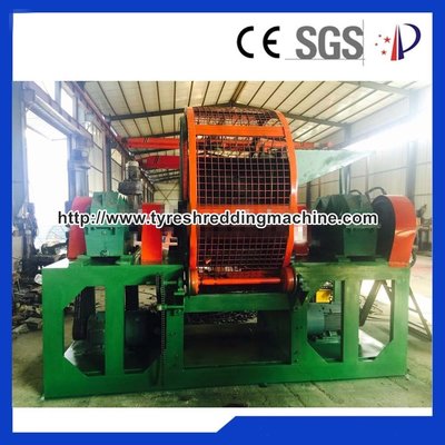 Double Stage Plastic Granulator Recycling Tire Machine High Capacity