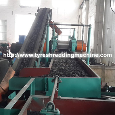 Plastic Tyre Rubber Granulator Machine ETS Plants Twin Shaft Shredder