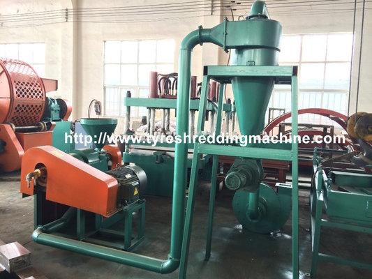 Micro Rubber Grinding Machine Scrap Tyre Recycle With Water Cooling