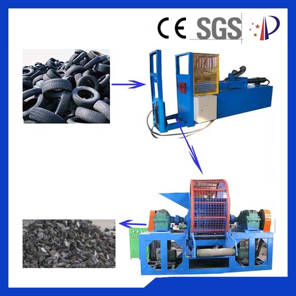Energy Saving Tire Recycling Machine 3 Phases Crumb Rubber Plant