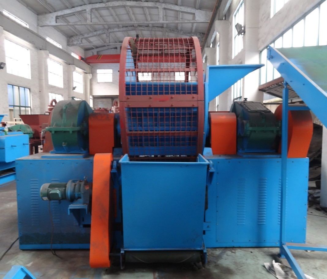 Tire Shredder Rubber Shredding Machine Crush 50MM × 50MM Block
