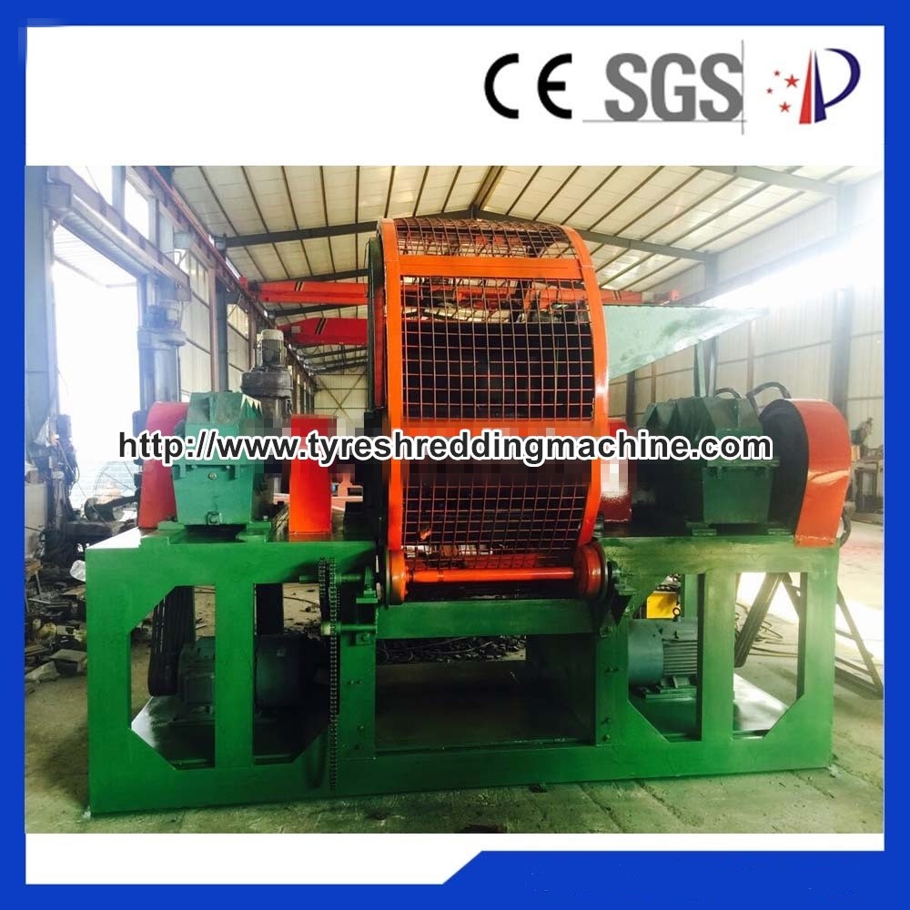 Double Stage Plastic Granulator Recycling Tire Machine High Capacity