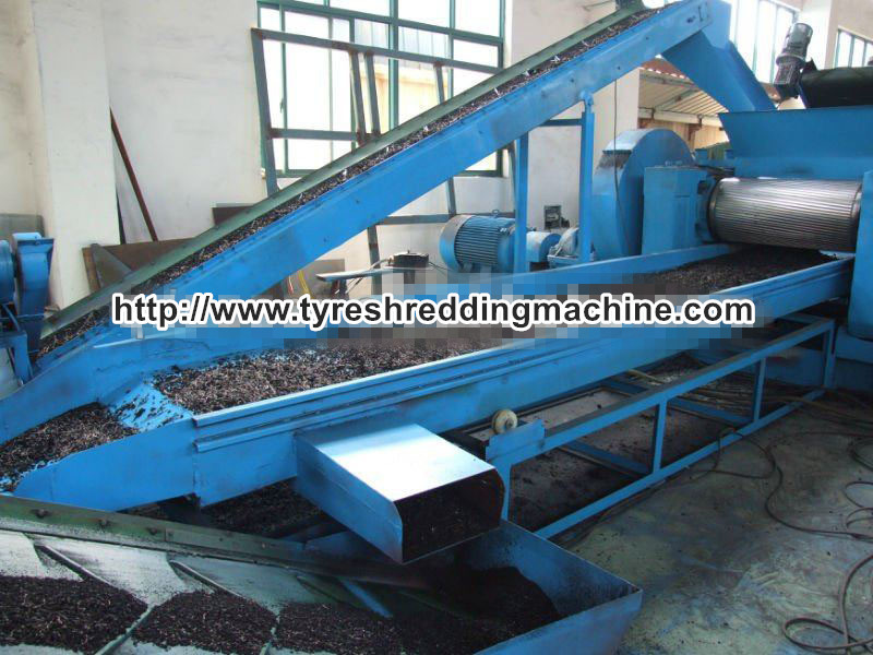 Plastic Tyre Rubber Granulator Machine ETS Plants Twin Shaft Shredder