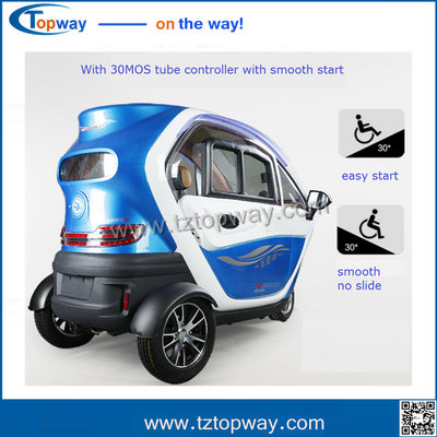 battery operated electric tricycle passenger scooter city 3 Wheel closed Handicapped
