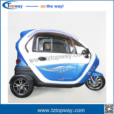 3 wheel Adult Electric tricycle with passenger seat with EEC voltage 48-60v