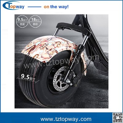 18x9.5 inch fat tyre with Brushless dc motor 1000w electric citycoco scooter