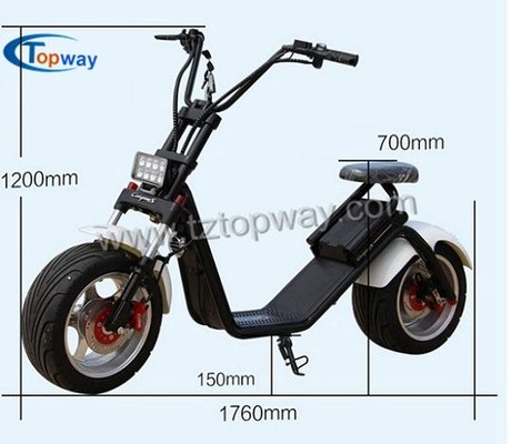 Citycoco 1200W 18*9.5inch big Wheel Electric Scooter with wide tyre