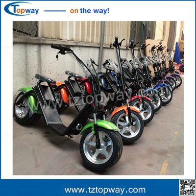 two wheels Citycoco 1000W 60V adult electric scooter battery box removable