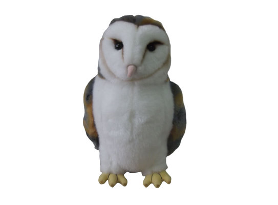 China 6'' plush stuffed owl toy with sprayed patterns supplier