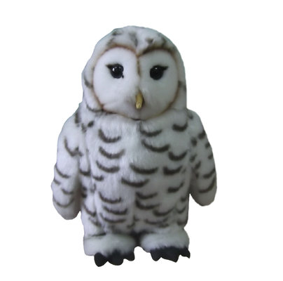 China 6'' plush stuffed owl toy with sprayed patterns supplier