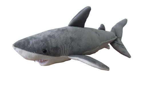 30cm plush stuffed grey shark supplier